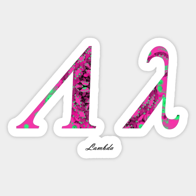 Lambda Greek Alphabet - Greek - Sticker | TeePublic